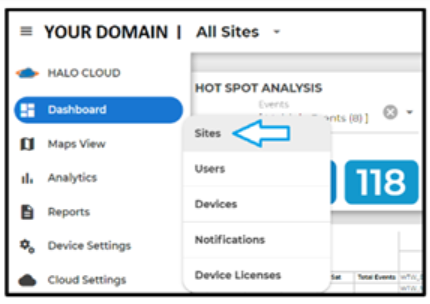 Wie erstelle ich eine neue Site in Halo Cloud? | Halo Smart Sensor